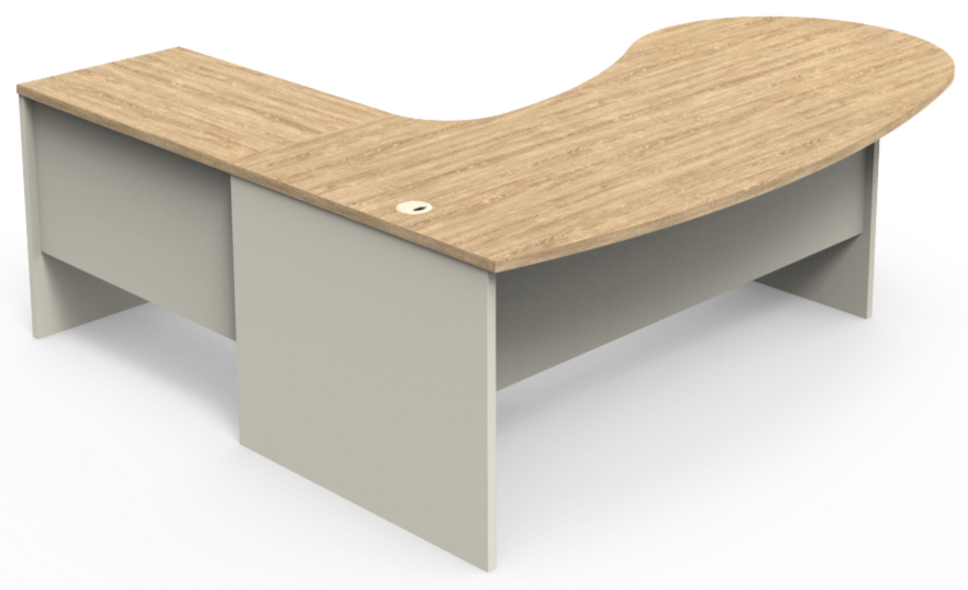 Excel Executive Kidney Shaped Workstation Desk – Prodigy Office Furniture